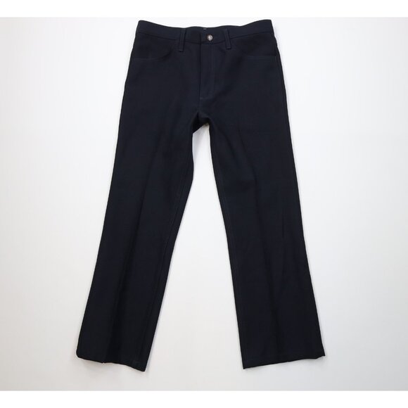 Wrangler | Pants | Vtg 9s Wrangler Mens 33x30 Knit Flared Wide Leg ...